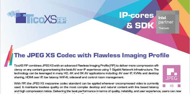 intoPIX - Flyers & Datasheets